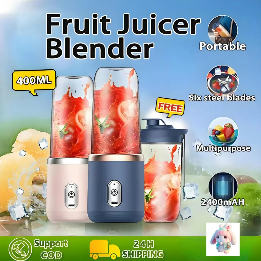 Juicer Electric Fruit Juicer Multifunctional Portable USB Rechargeable ...