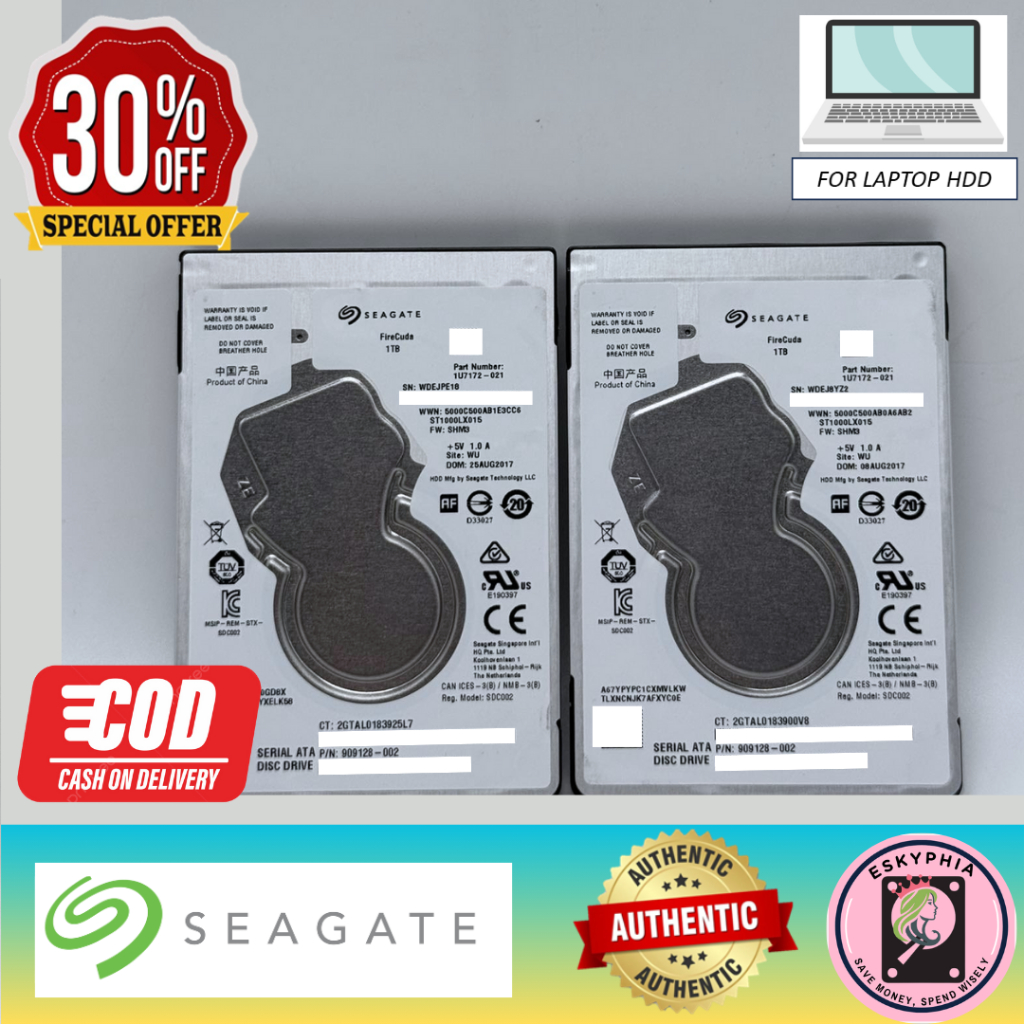 Seagate 1TB FireCuda SSHD Hybrid ST1000LX015 2.5" SATA HDD for Laptop | Shopee Philippines