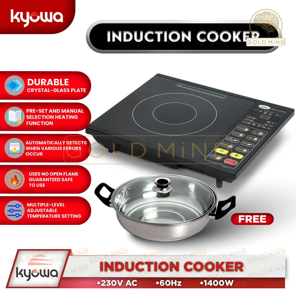 Kyowa Induction Cooker Crystal Glass with Cooking Pot | Shopee Philippines