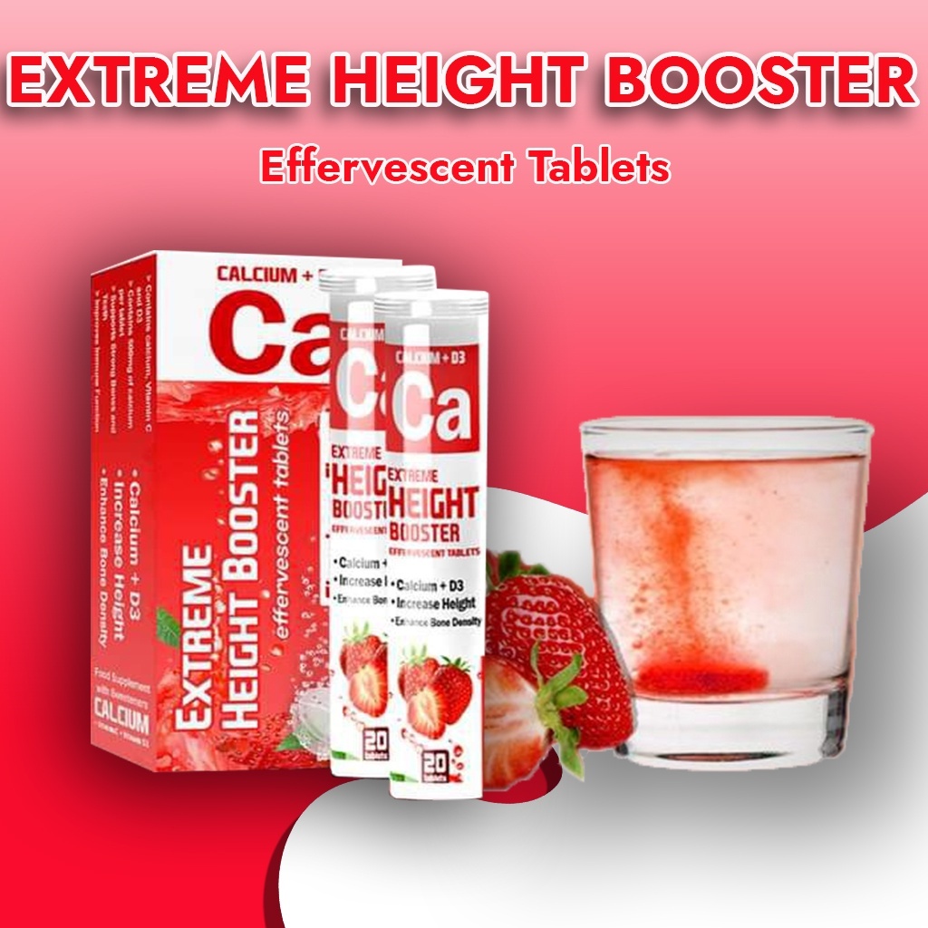 Extreme Height Booster Vitamin Ca+D3 Height Growth Essential Body ...
