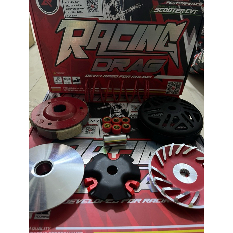 Racing Drag CVT set Nmax/Click/Beat/Pcx/Mio/M3/Adv/Aerox | Shopee ...