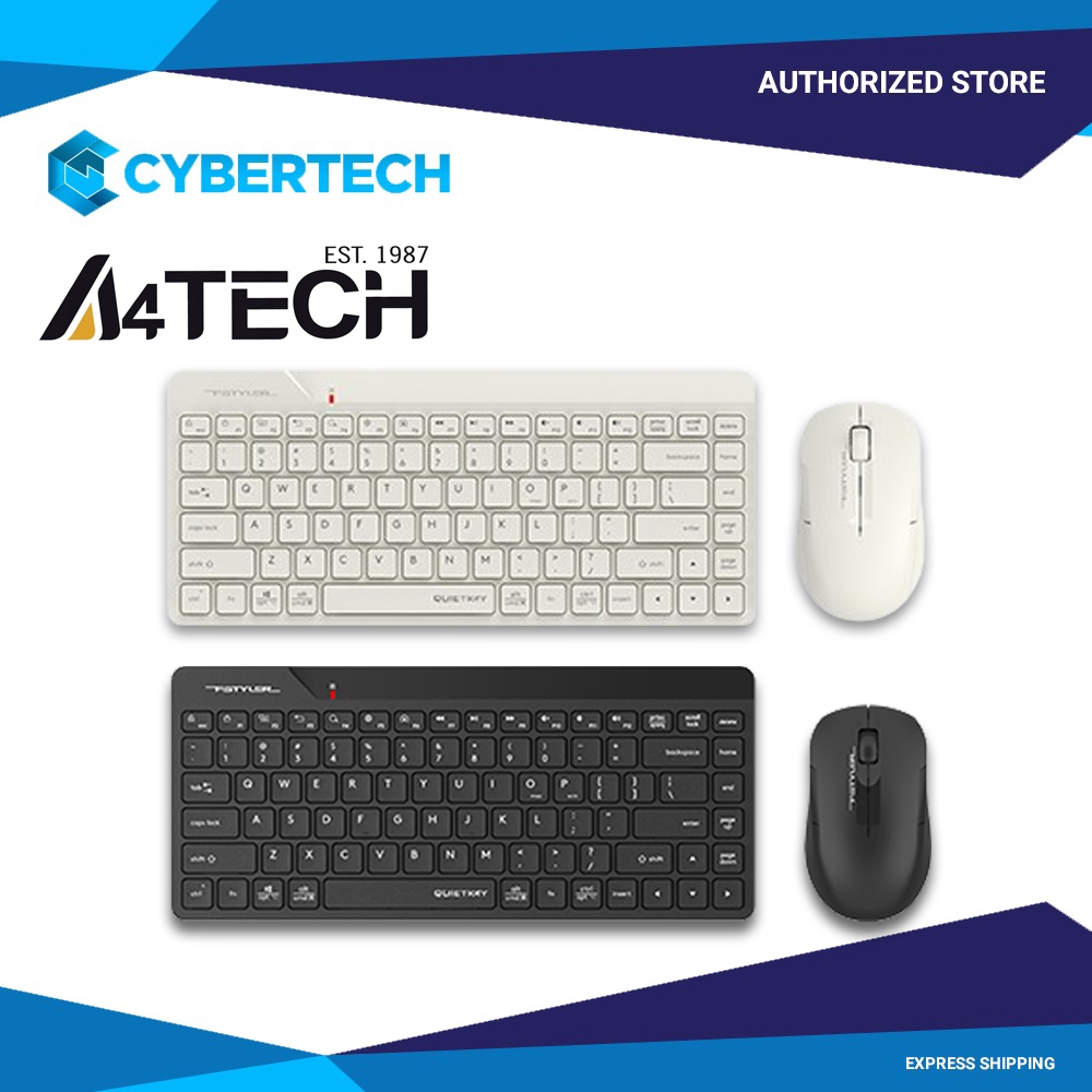A4Tech FG2200 Air 2.4G Wireless Keyboard and Mouse Combo Desktop Set ...