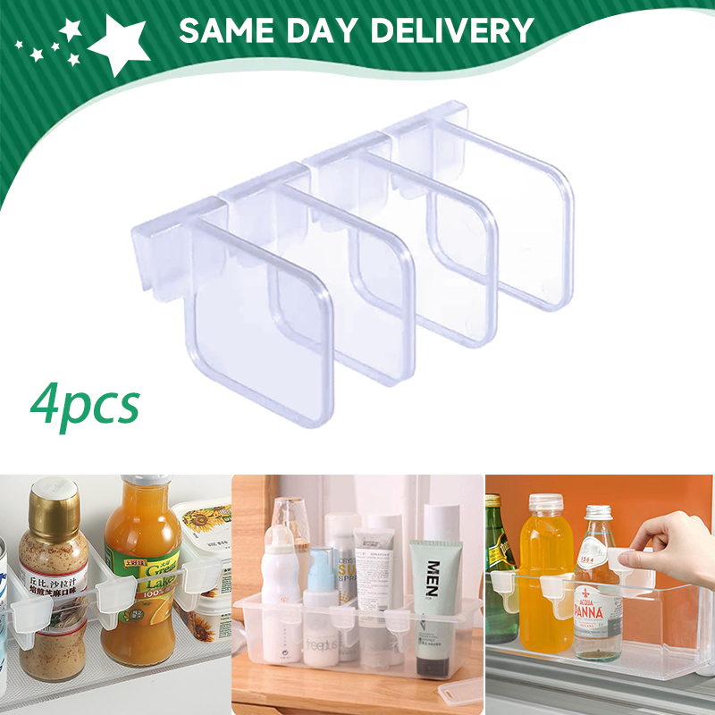 4Pcs/set Fridge Divider Space Separator Portable Fridge Drawer Divider ...