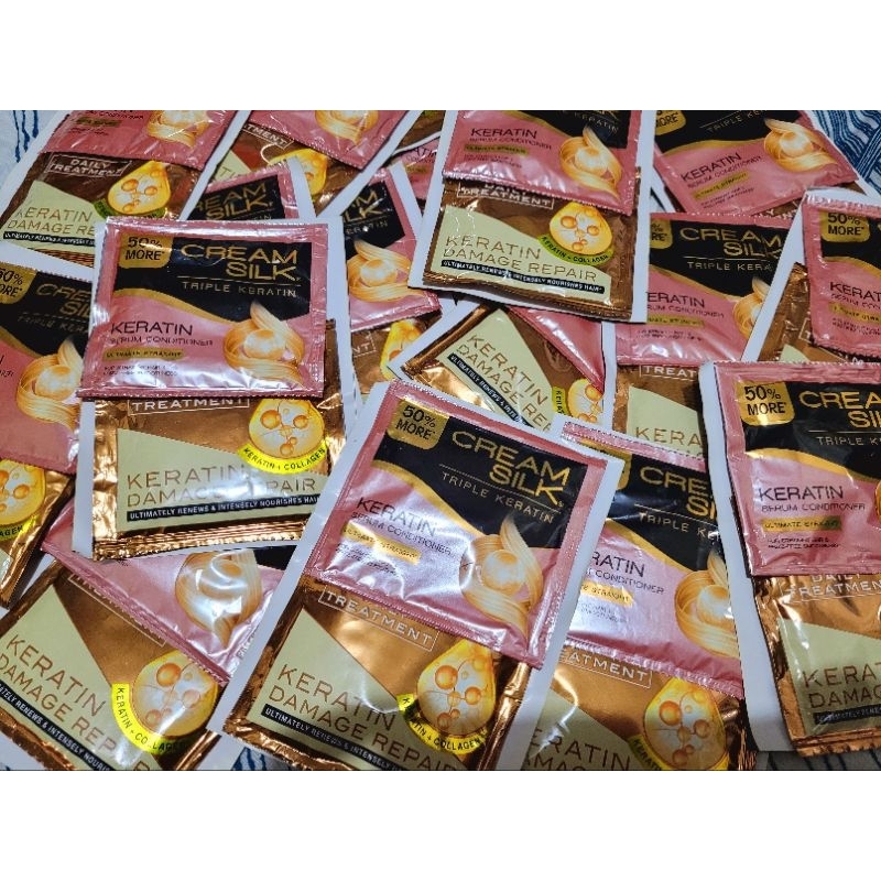 𝐂𝐑𝐄𝐀𝐌 𝐒𝐈𝐋𝐊 Bundle Sachets 𝐊𝐄𝐑𝐀𝐓𝐈𝐍 𝐒𝐄𝐑𝐔𝐌 𝟏𝟓𝐌𝐋 ️𝐊𝐄𝐑𝐀𝐓𝐈𝐍 + 𝐂𝐎𝐋𝐋𝐀𝐆𝐄𝐍 𝟏𝟖𝐌𝐋 Serum Treatment ...