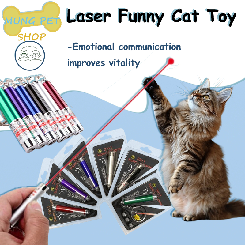 Funny Pet LED Laser Cat Toy Red Dot Laser Light Pointer Laser Pen ...