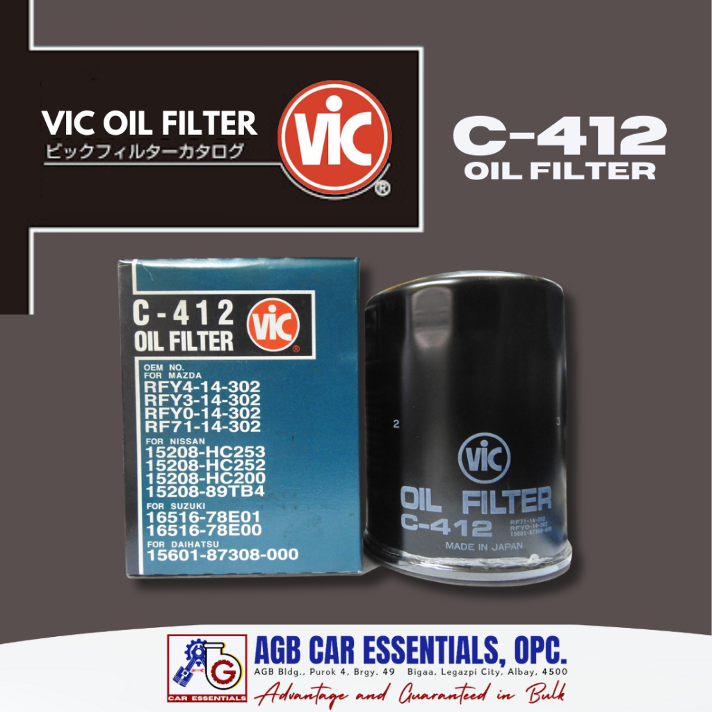 C-412 VIC Oil Filter | Shopee Philippines
