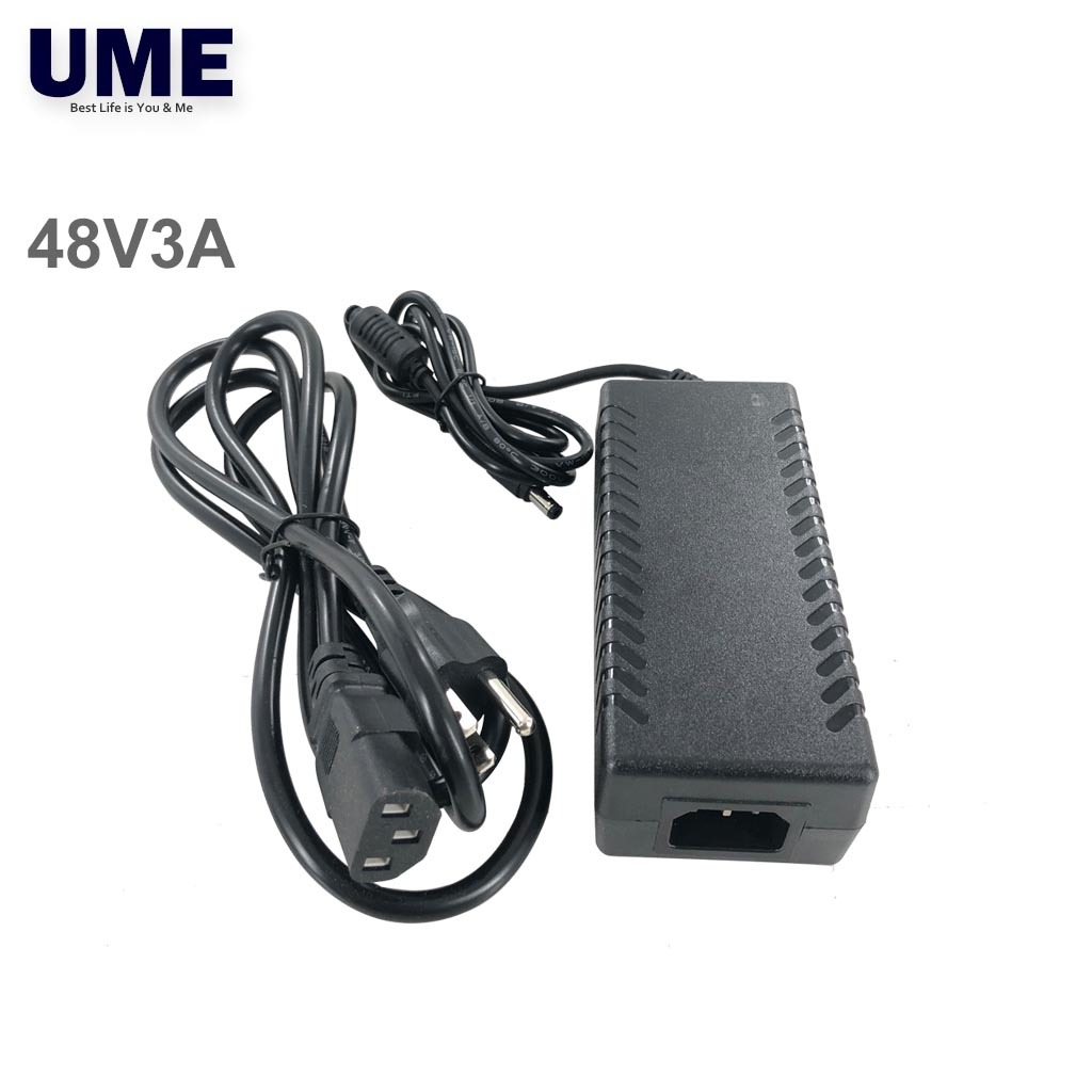 DC 48V 3A Power Supply Adapter for POE Switch NVR DVR System Short ...