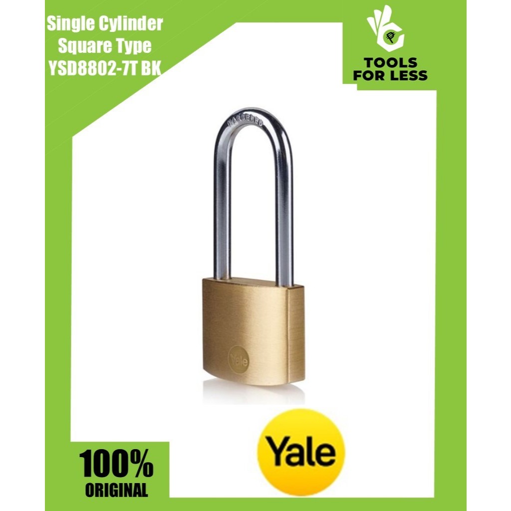 Yale Classic Outdoor Solid Brass Padlock Long Shackle 30mm Model: Y110B ...