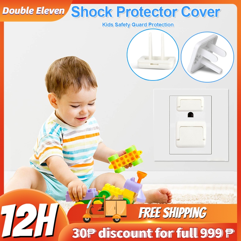 Baby Anti Electric Shock Plug Protector Cover Socket Plug Protector ...
