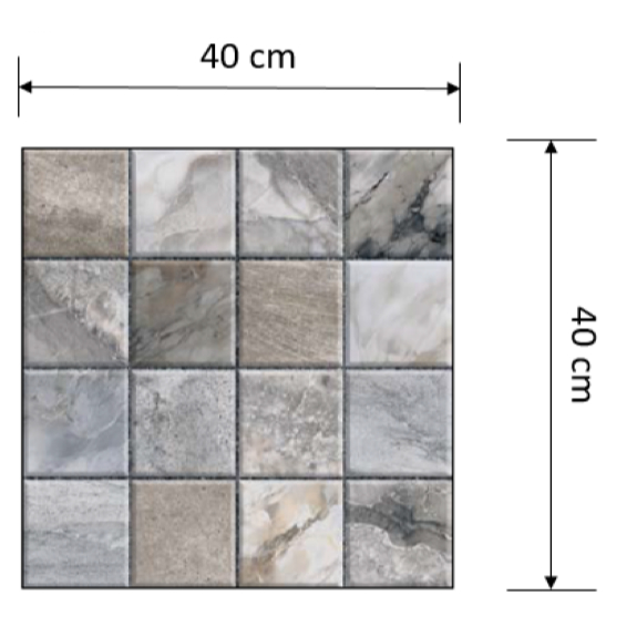 Mariwasa Floor Tiles Rossini Grey 40x40 | Shopee Philippines