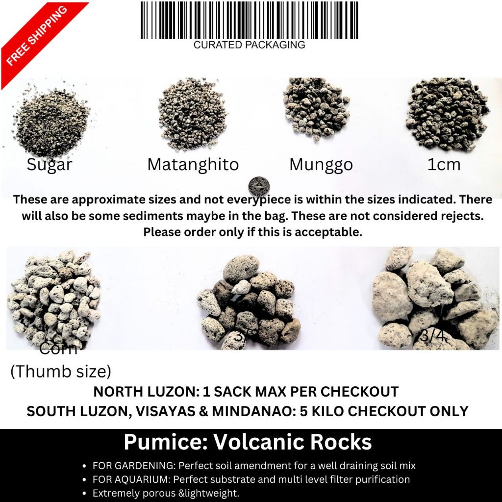 1 SACK = 20 KILOS approx : Pumice (Porous Volcanic Rock) for Gardening ...
