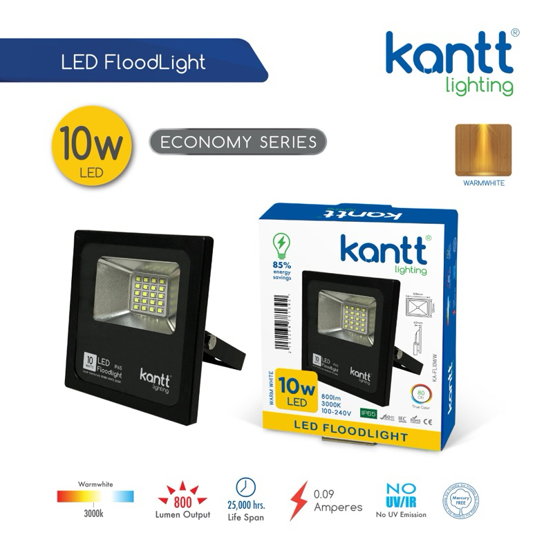Kantt Lighting WarmWhite LED Waterproof Floodlight (IP65)10W / 20W ...
