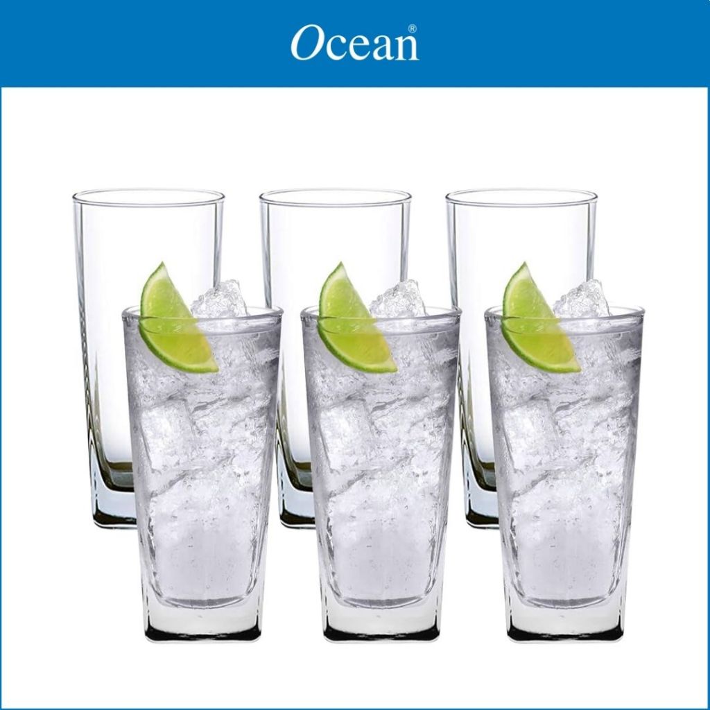 Ocean Glassware Plaza Tumbler Drinking Glass 320 Ml / 11 Oz. (Set Of 6 ...