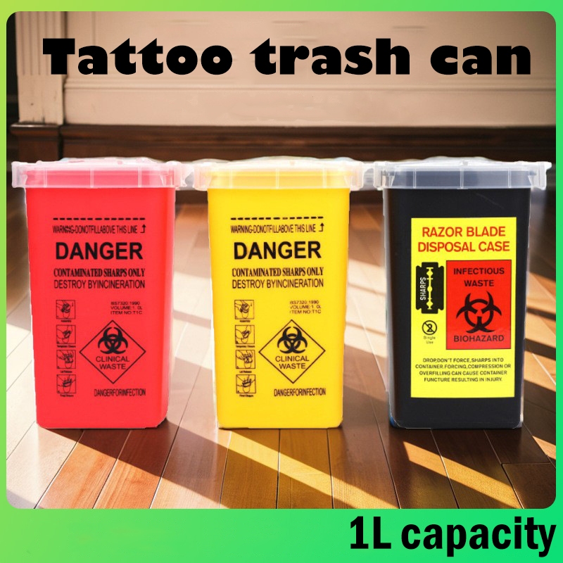 Needle Sharps Container for Tattoos and Medical Use – Plastic Disposal ...