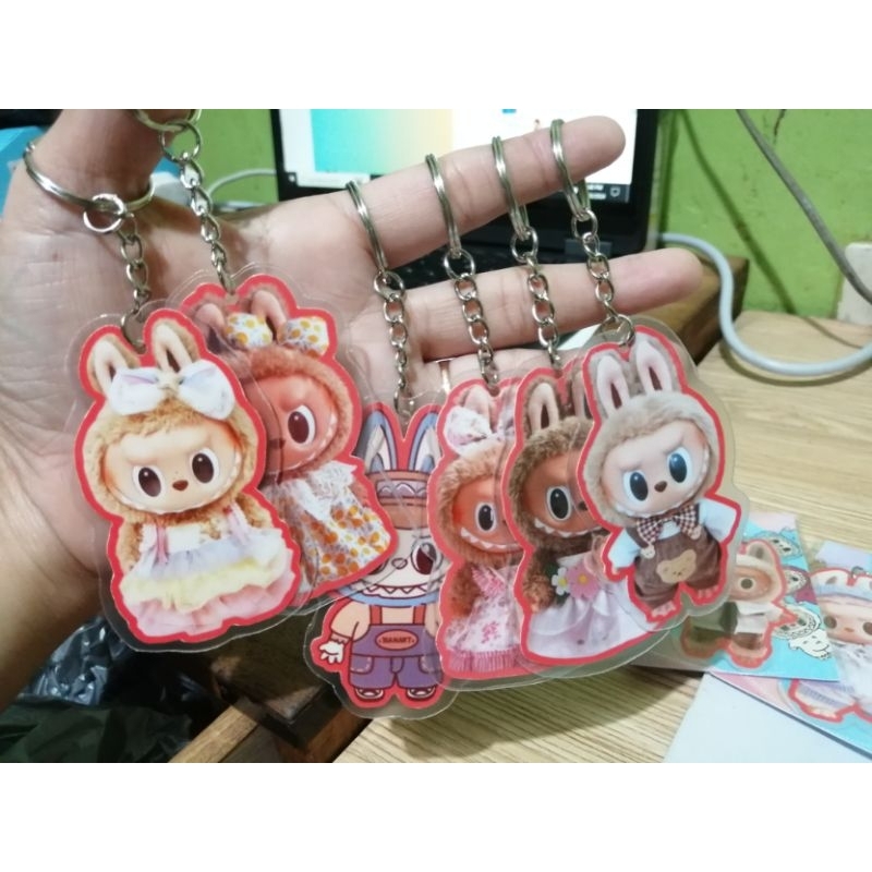 LABUBU LAMINATED KEYCHAIN (3PCS PER SET) | Shopee Philippines