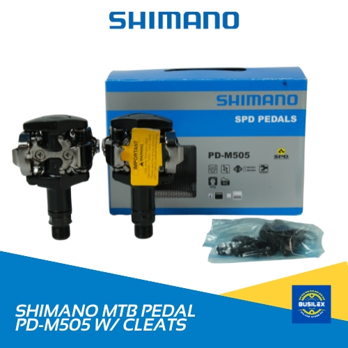Shimano m505 MTB Cleats Pedals with SPD SH51 Single Release Cleats ...