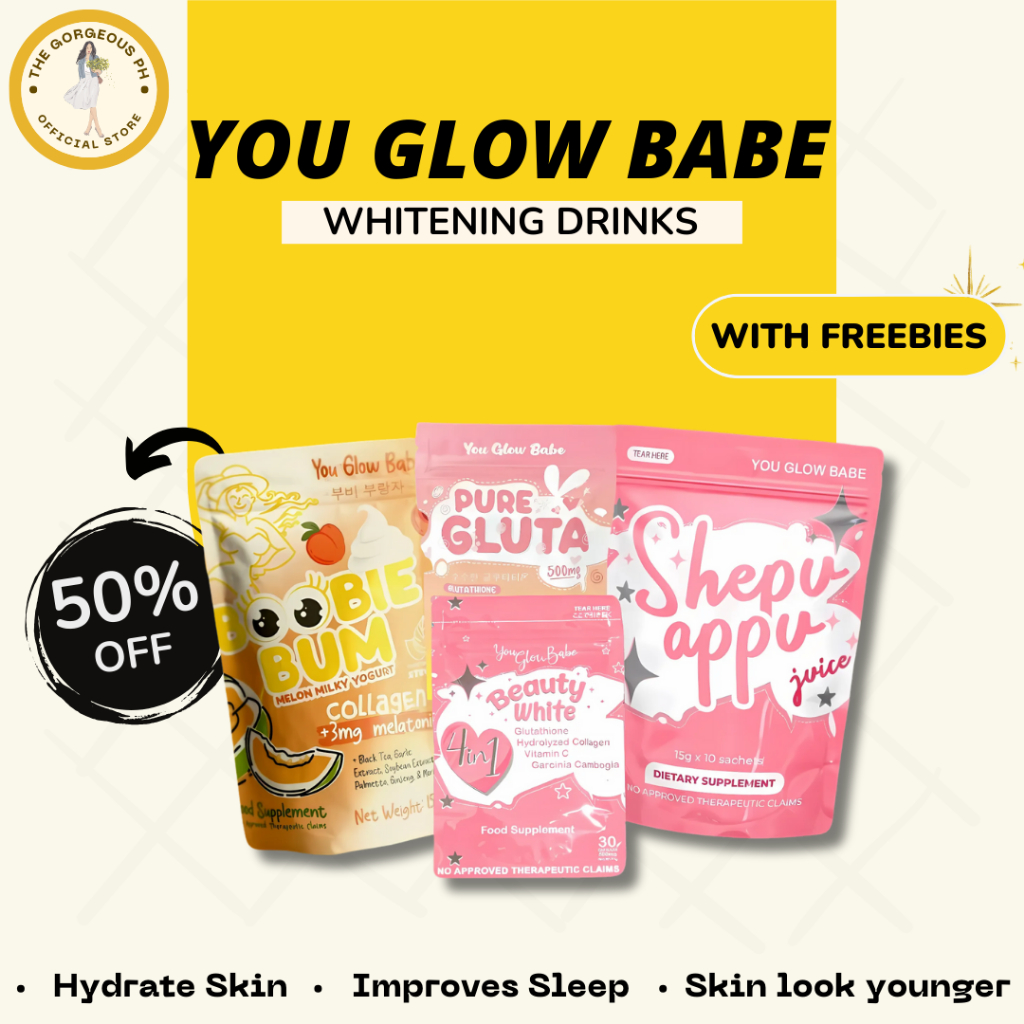 YOU GLOW BABE BEAUTY WHITE 4in1 CAPSULE, PURE GLUTA, SHEPPU APPU ...