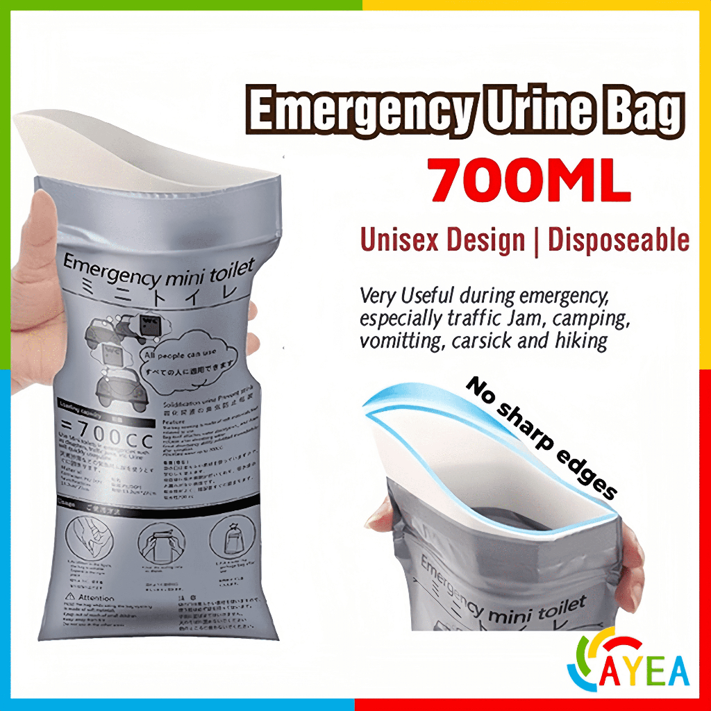 700ML Emergency Urine Bag for Travel Piss Bag Mini Mobile Toilet ...