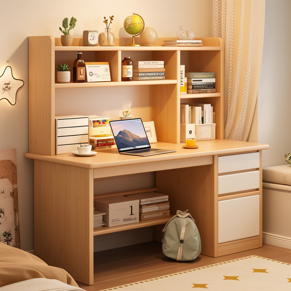 STARTER Computer Desk Integrated Study Table Bedroom Study Table ...