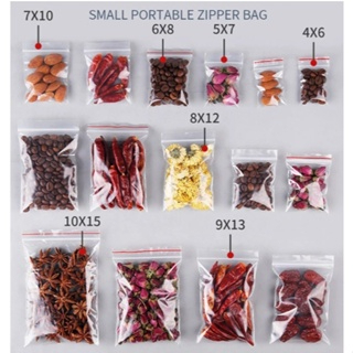 Clear Food Storage Zip Bags – Resealable Vacuum Fresh Pouches for ...