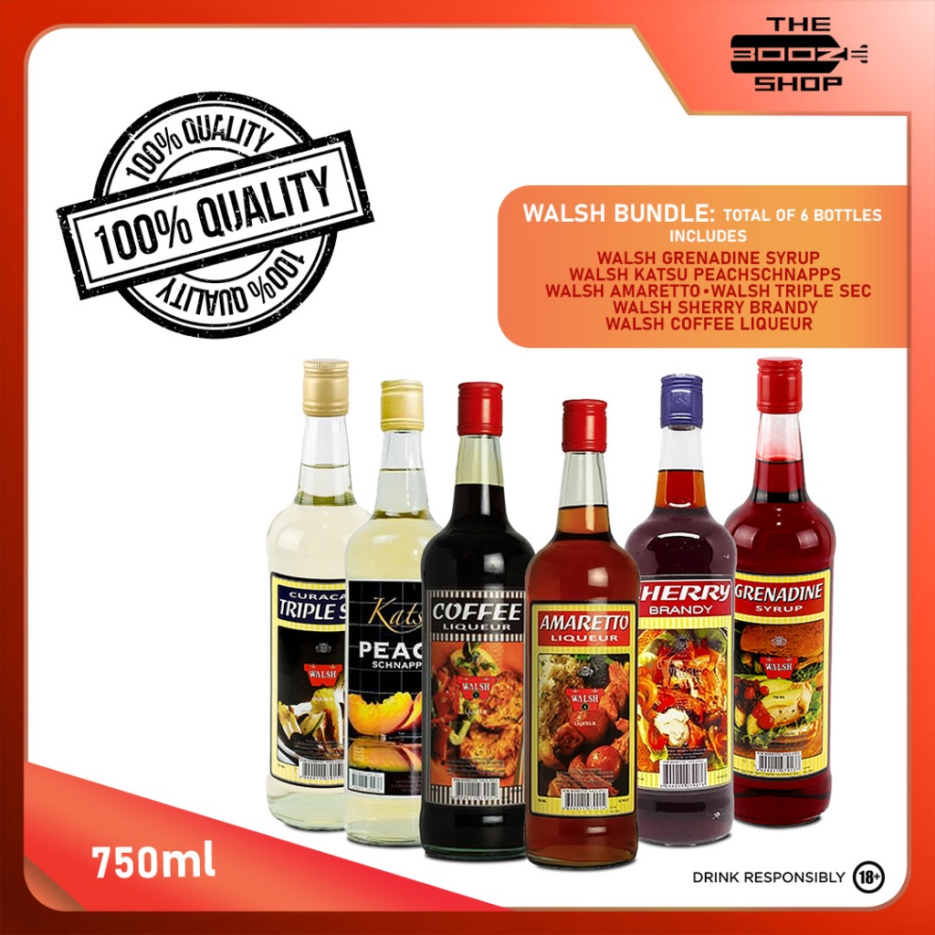 Walsh Bundle ( Amaretto, Triple Sec, Peach, Coffee, Grenadine, Cherry ...