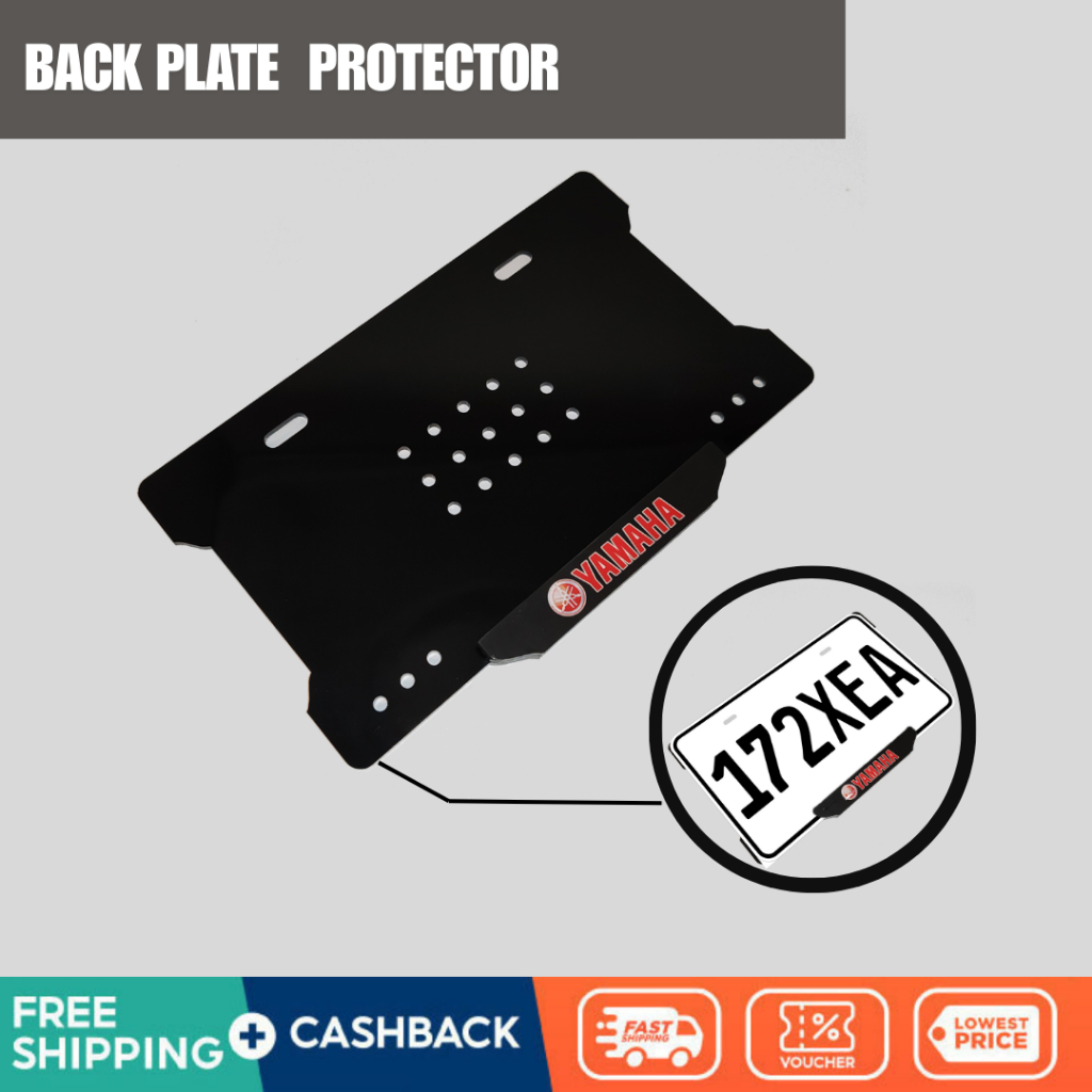 Motorcycle Acrylic Back Plate Protector 2.0 | Shopee Philippines