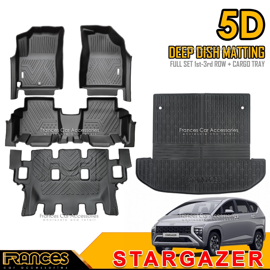 Hyundai Stargazer X GL GLS 2022-2025 5D Diamond Textured Deep Dish ...