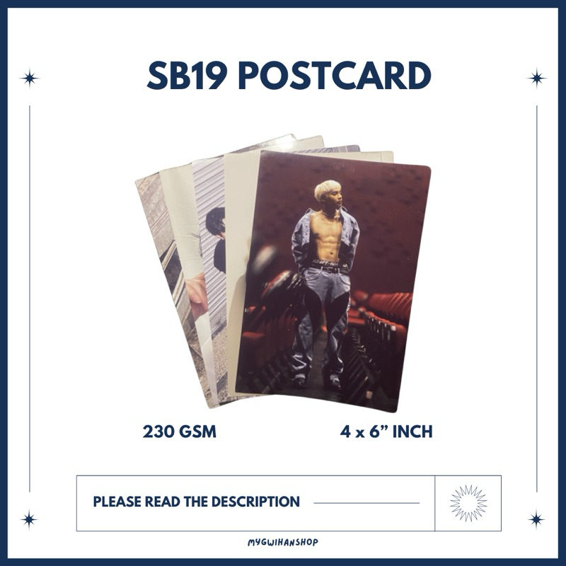 SB19 UNOFFICIAL POSTCARD 4X6” INCH | BULAN KALAKAL PUREGOLD BILLBOARD ...