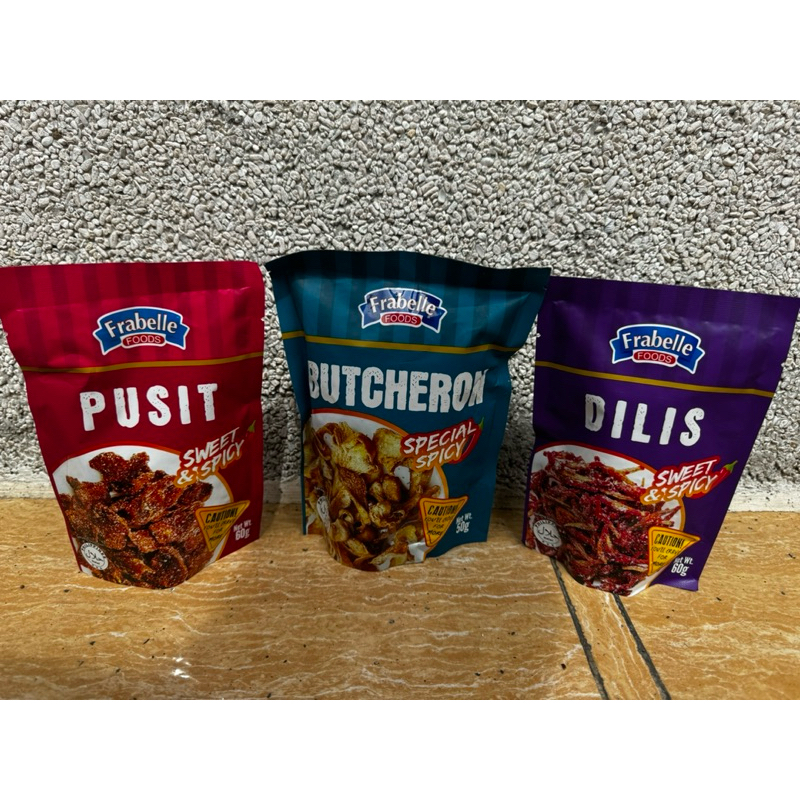 Frabelle Foods Pasalubong Pusit, Butcheron, Dilis Sweet and Spicy Halal ...