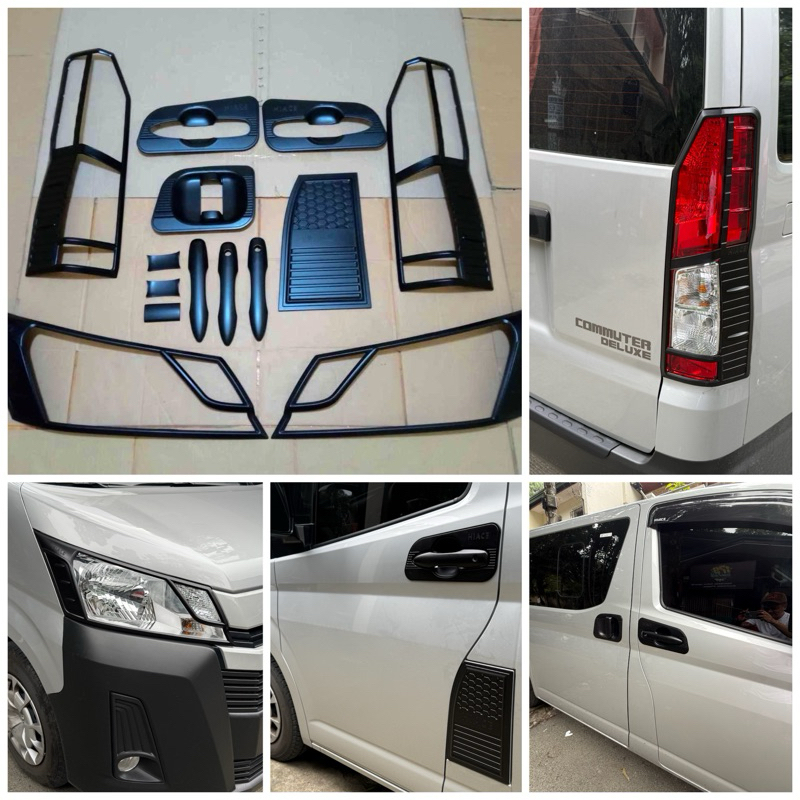 Toyota Hiace Commuter Deluxe 2019 - 2025 Garnish Complete Set | Shopee ...