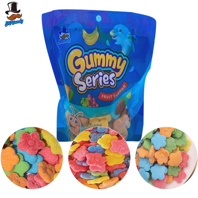 250g flower gummy candy soft candy gummy candies wholesale gummies ...