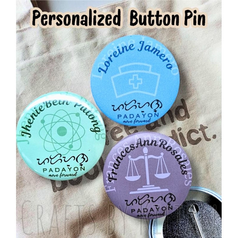 Personalized PIN BADGE for Students, Professionals, Career Goals ...