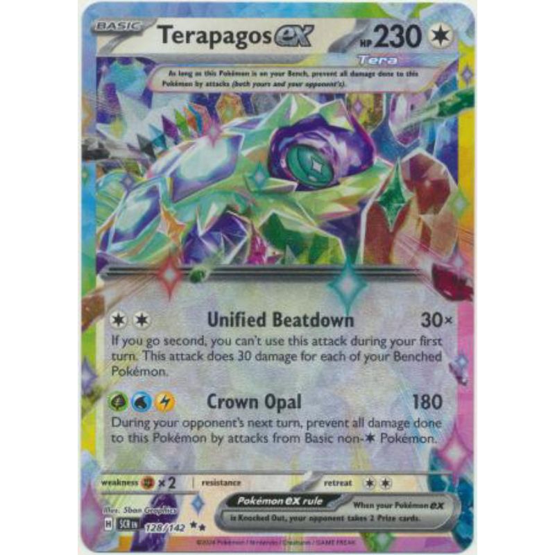 Pokemon Card, Terapagos ex 128/142, Ultra Rare. (ENGLISH TYPE) | Shopee ...