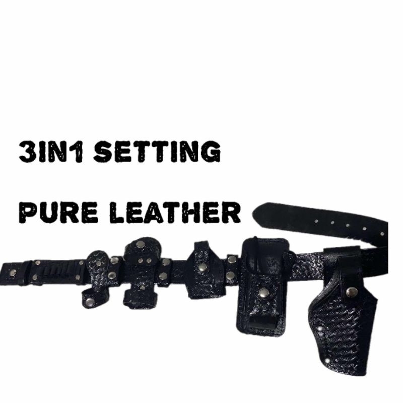 SET BELT 3in1~Security Guard Uniform | Shopee Philippines