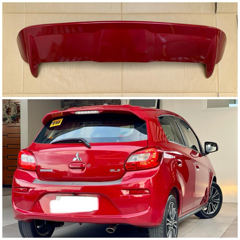 Mitsubishi Mirage Hatchback 2014 - 2025 Spoiler Sedona Red | Shopee ...