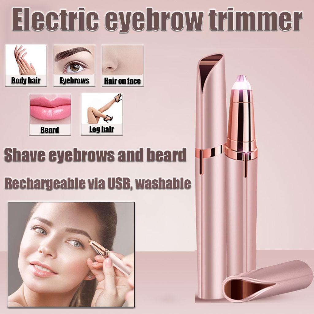 GROLEO Electric eyebrow trimmer Eyebrow shave Eyebrow shaver set ...