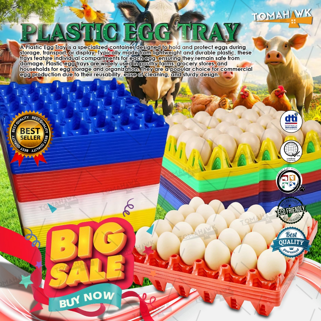 TOMAHAWK PLASTIC EGG TRAY 31CM X 31CM (SOLD PER PIECE) MEDIUM SIZE ...