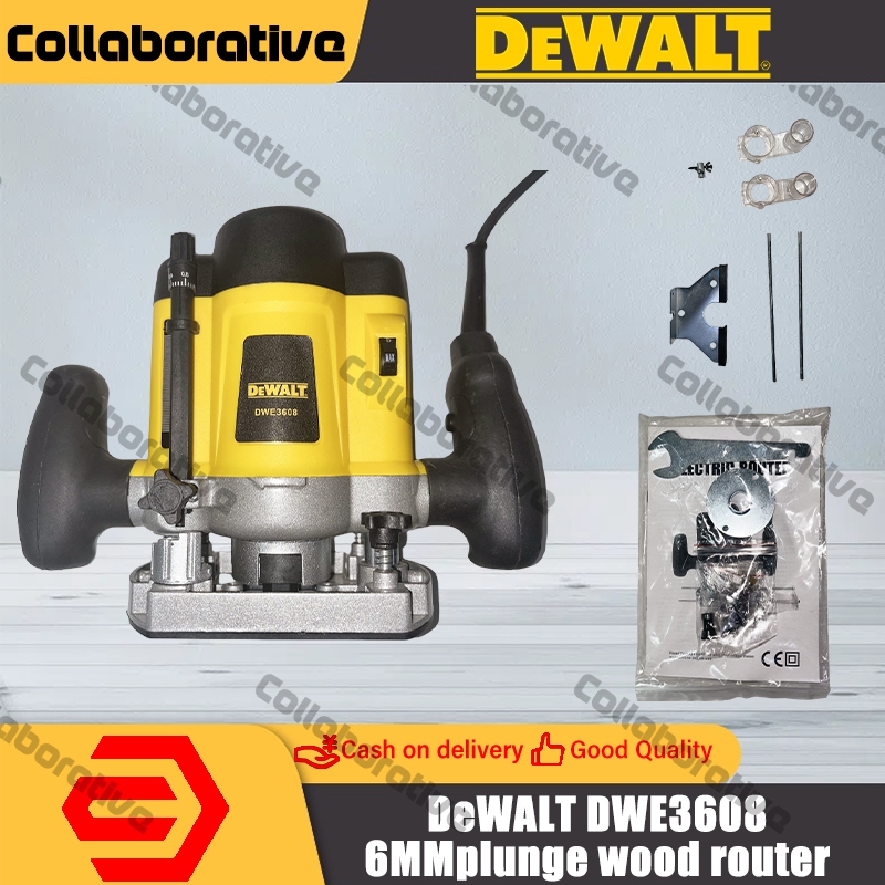DeWALT DWE3608 1200W 6-8 mm Electric Plunge Router Palm Wood Router ...