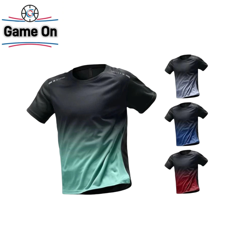 Men's Short Sleeve fitness Sports Speed Dry DRI-FIT Short Sleeve ...