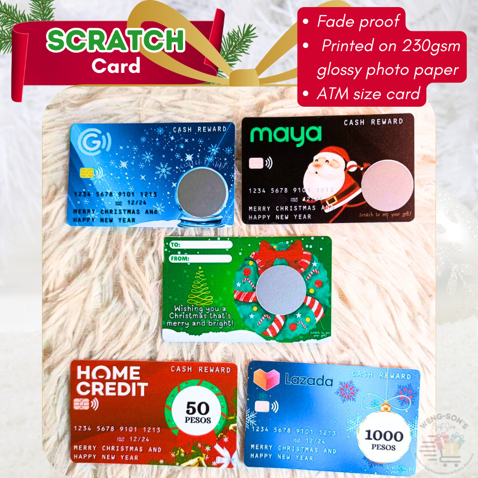 Christmas Scratch Card / Scratch Off Gift Card | Shopee Philippines