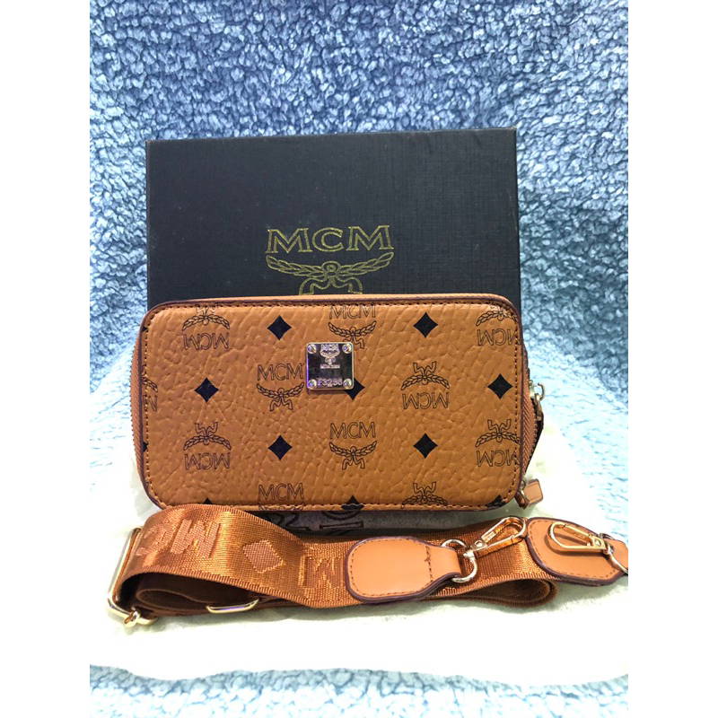 MCM sling bag brown imported from Dubai UAE 🇦🇪 | Shopee Philippines