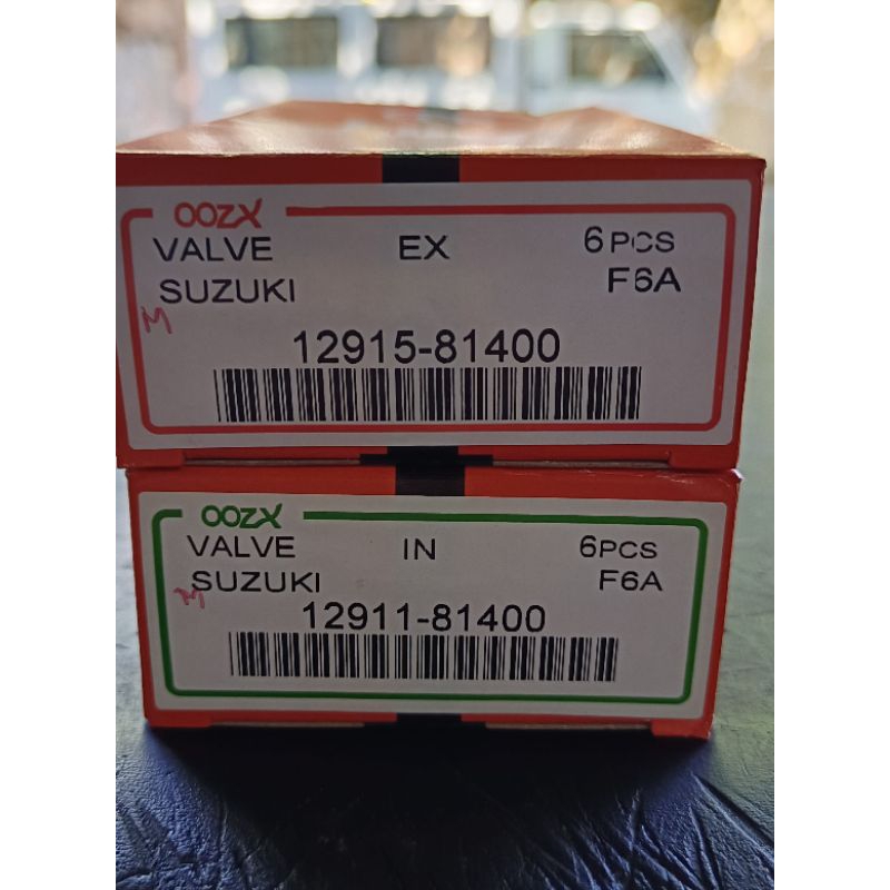 FUJI ENGINE VALVE SUZUKI F6A IN/EX SET | Shopee Philippines