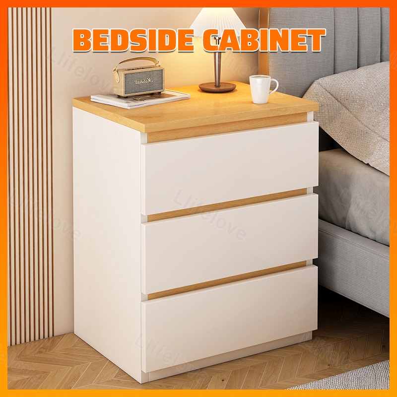 Bedside Cabinet Bedside Table With Drawer Storage Cabinet Bedroom ...