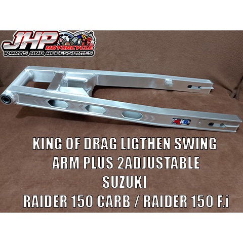 KING OF DRAG LIGHTEN SWING ARM PLUS 2 AND PLUS 3 V2 SUZUKI RAIDER 150 ...