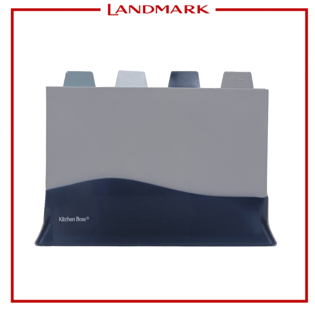 Kitchen Boss 4 piece Classified Cutting Board Set with Stand | Shopee ...