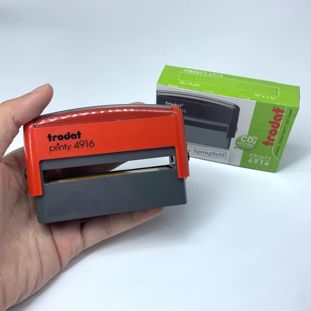 TRODAT 4916 PERSONALIZED SELF-INKING STAMP - RUSH STAMP | Shopee ...