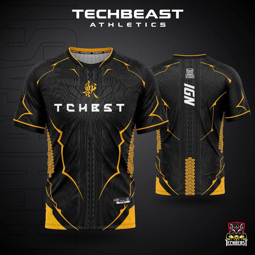 Techbeast Hyper Esports Jersey T-shirt Full Sublimation ( CUSTOM TEAM NAME + IGN ) | Shopee ...