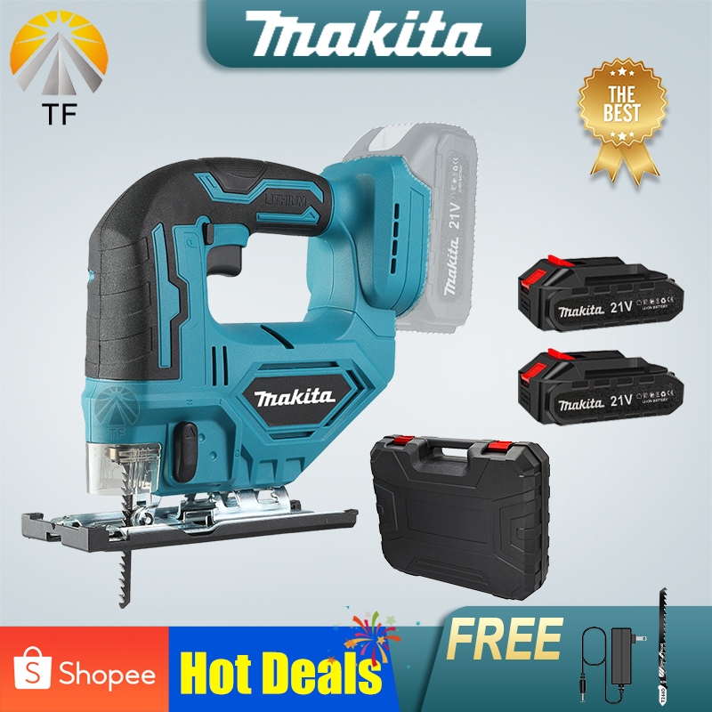 Makita Cordless Jig saw Electric JigSaw set Portable Woodworking Power ...