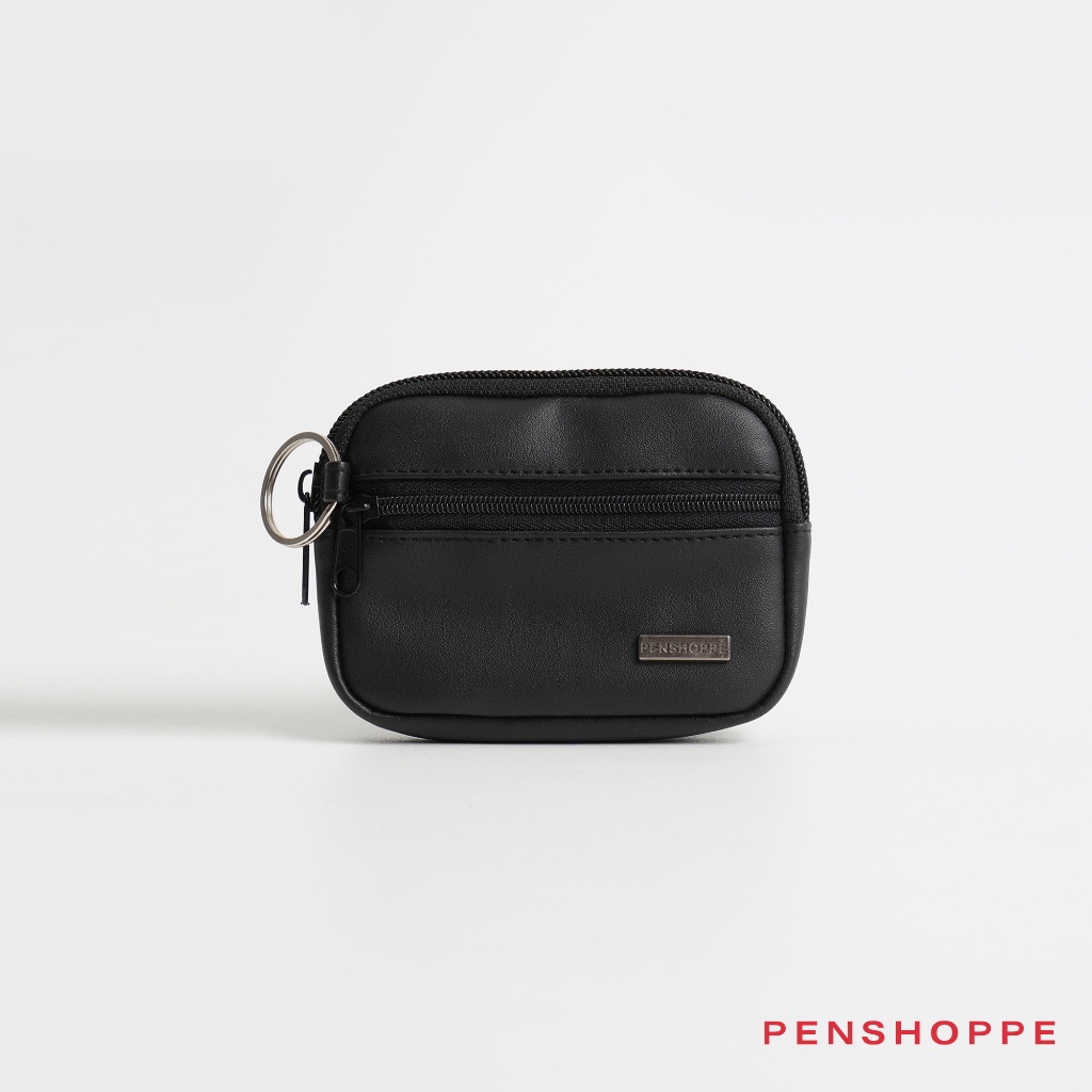 Penshoppe Regular Coin Purse With Metal Branding For Men (Black ...