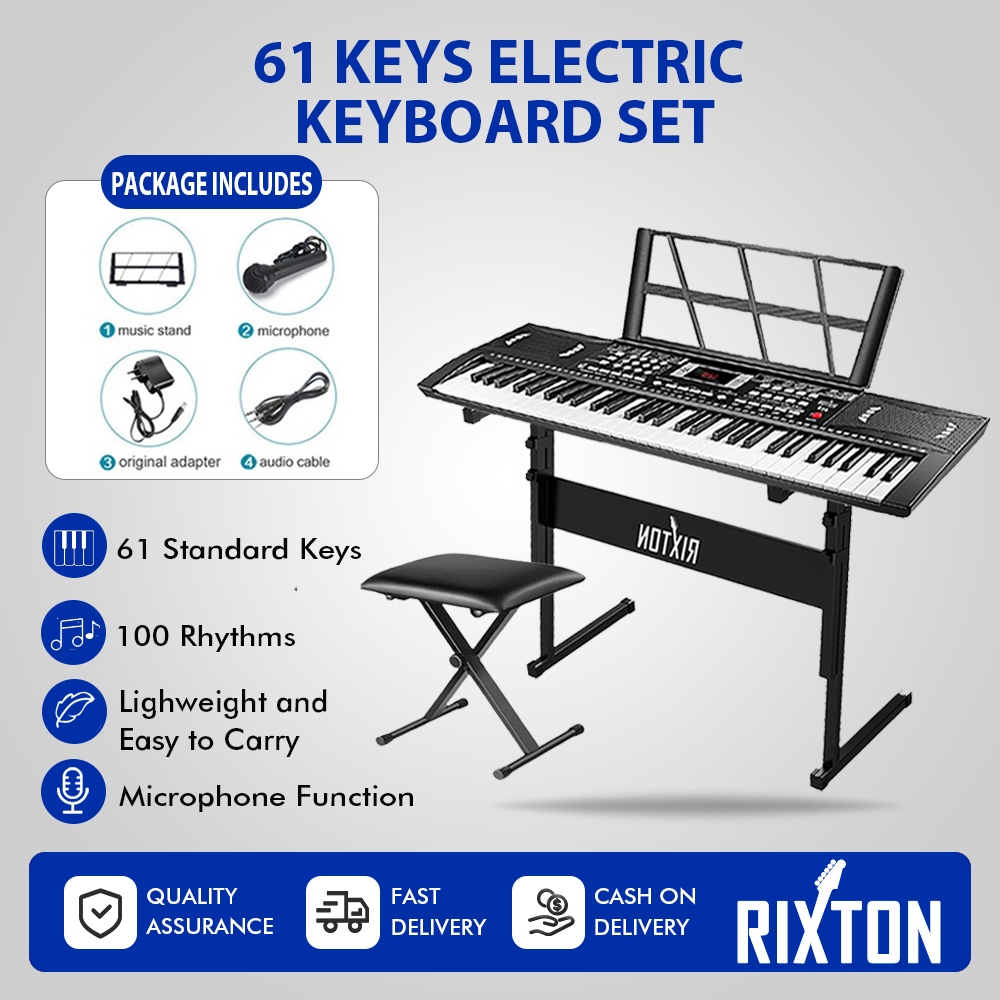 Rixton 61 Keys Electronic Piano Digital Keyboard Piano Portable ...